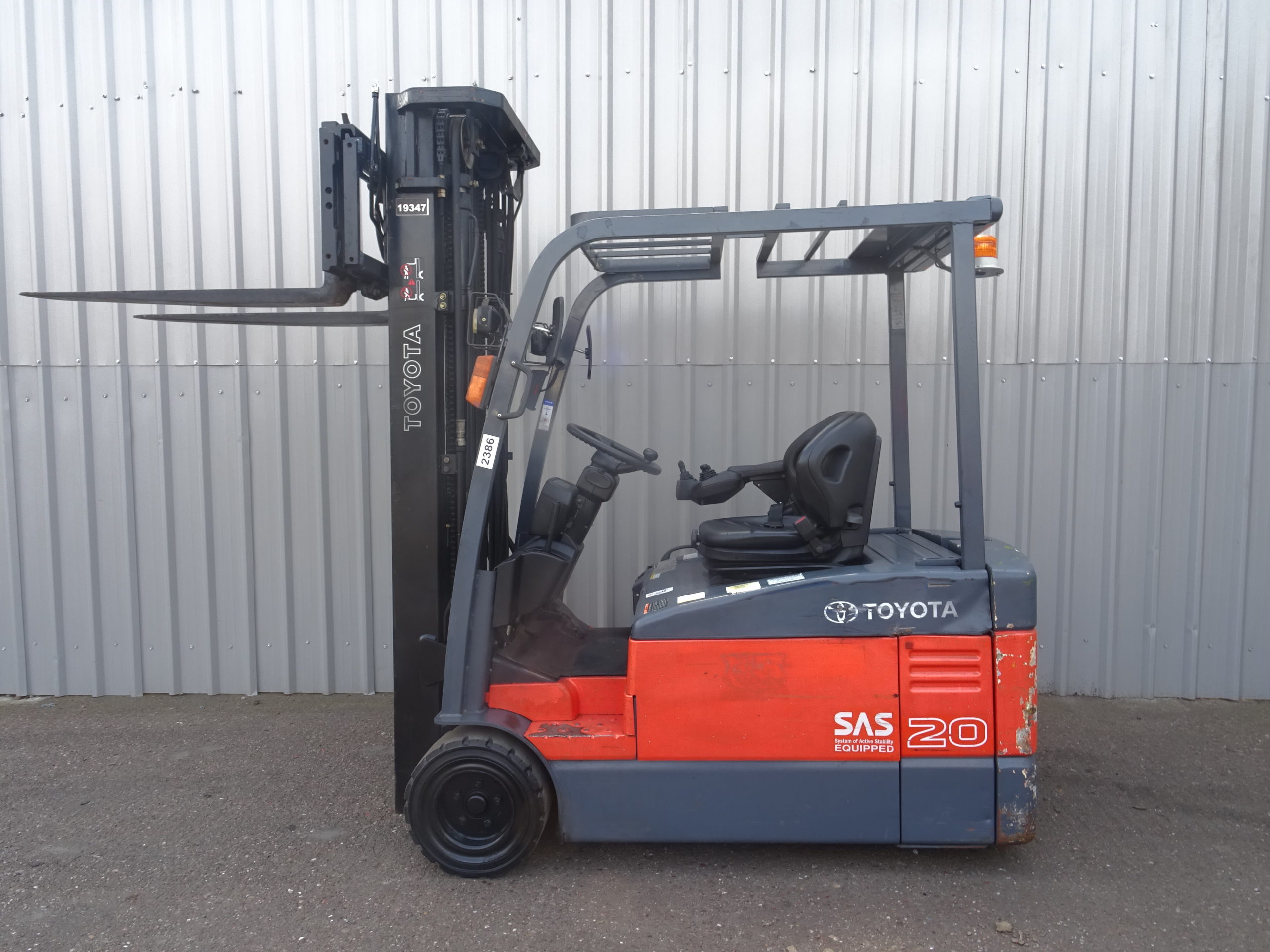 TOYOTA 7FBEF20. 5500mm LIFT. YOM 2008. 6162 HOURS (#2386)