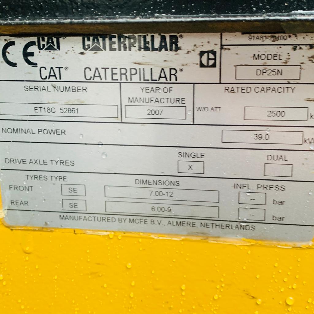 CAT DP25N USED DIESEL FORKLIFT (#3226)