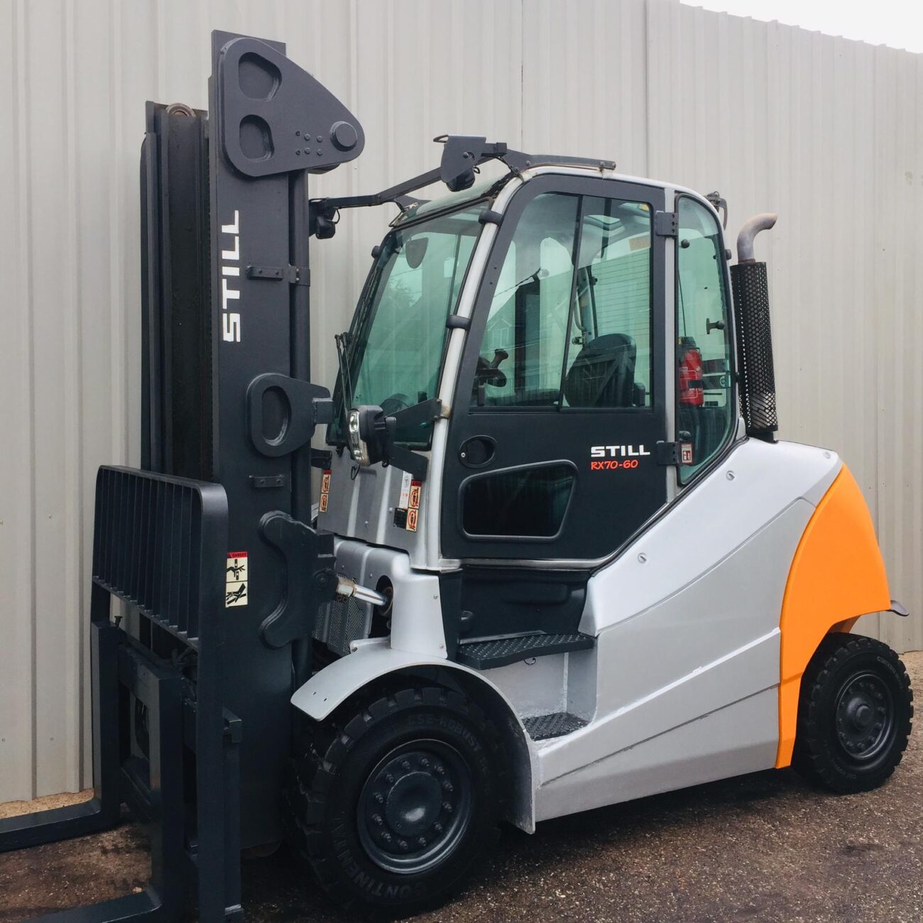 STILL RX70-60 USED DIESEL FORKLIFT - FULL STEEL CAB - (#3480)