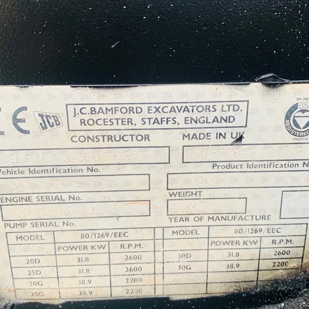 JCB TLT30D 4x4 USED TELETRUK FORKLIFT (#3909)