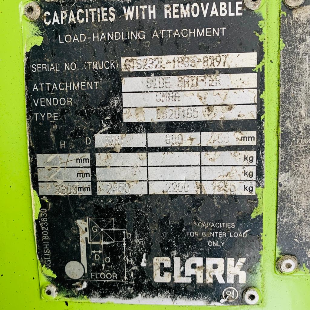 CLARK GTS25L USED GAS FORKLIFT (#4361)