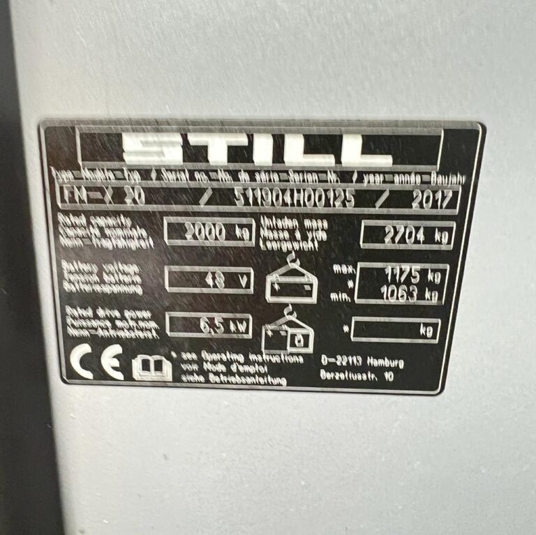 STILL FMX20 REACH FORKLIFT TRUCK (#4765)