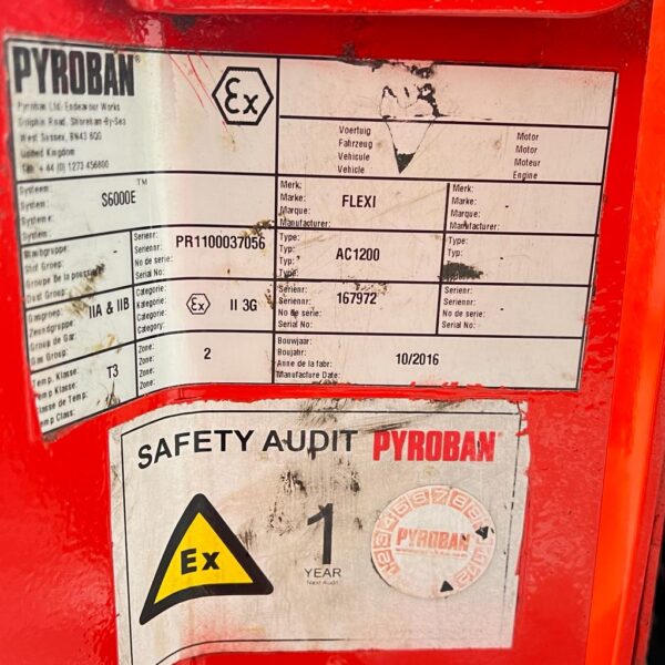 FLEXI AC1200 ARTICULATED FORKLIFT -PYROBAN ZONE 2 - 6000MM LIFT (#5182)