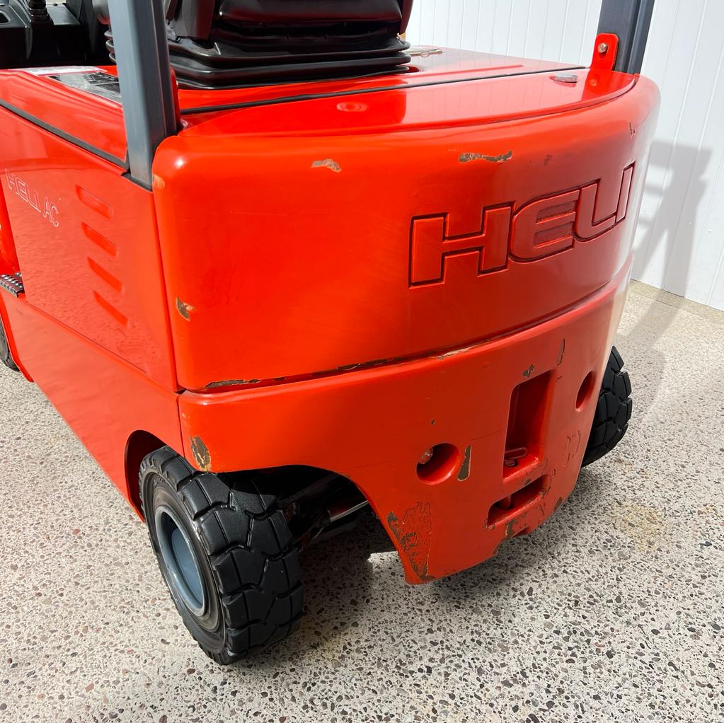 HELI FB15 USED 4 WHEEL ELECTRIC FORKLIFT (#5065) - 3000MM LIFT