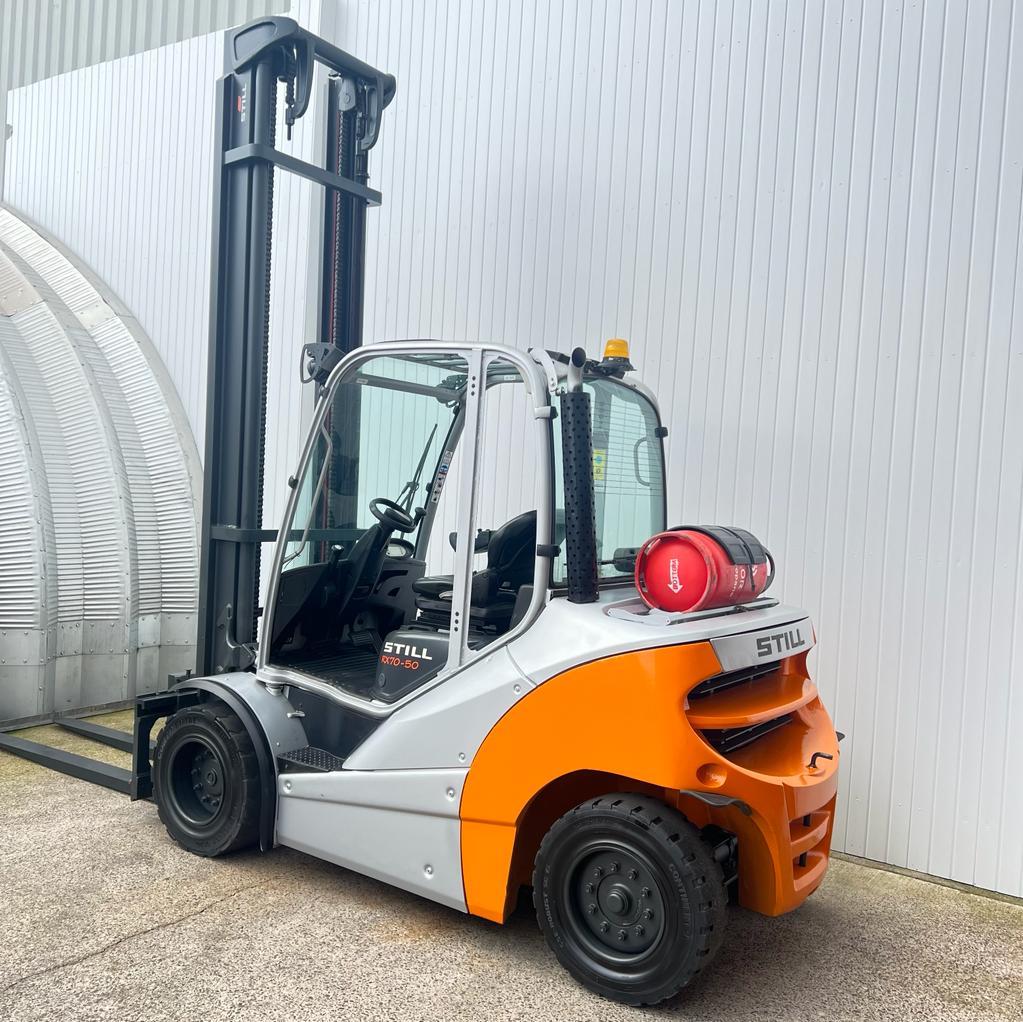 STILL RX70-50 USED GAS FORKLIFT - 6150mm Lift - Half cab (#5234)