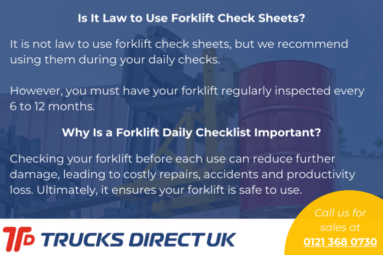 How Important Are Forklift Check Sheets? | Trucks Direct