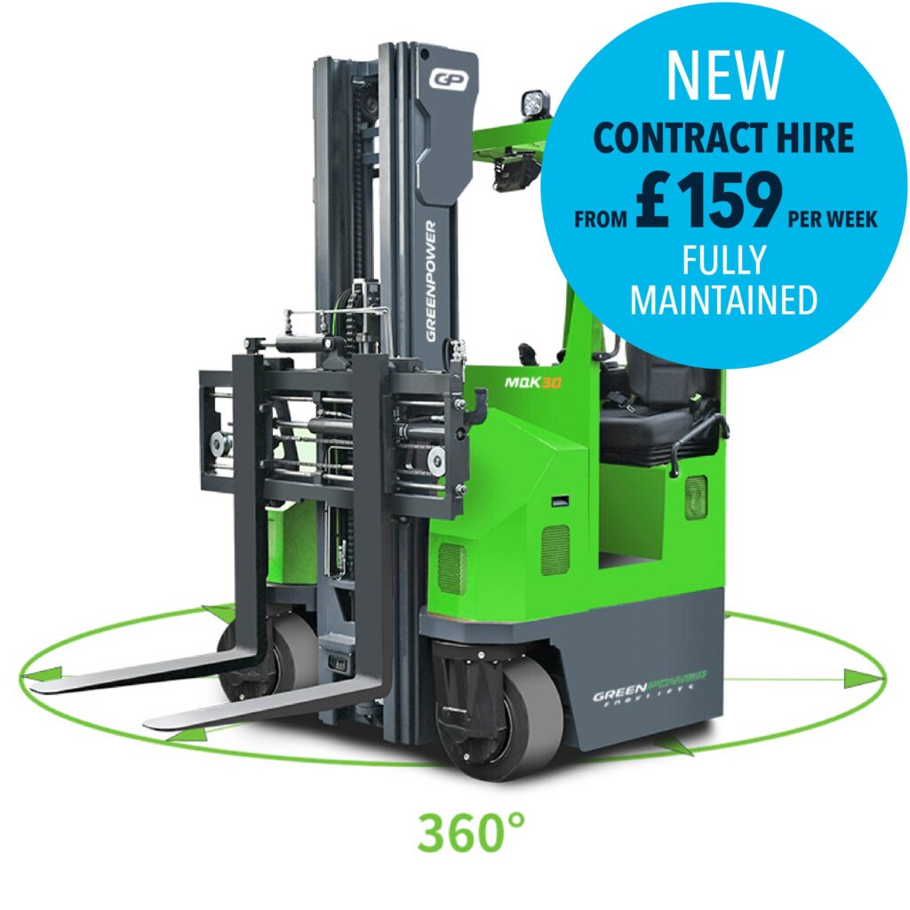 GREENPOWER MQK30 Multi-Directional Counterbalanced Forklift New Lithium ...