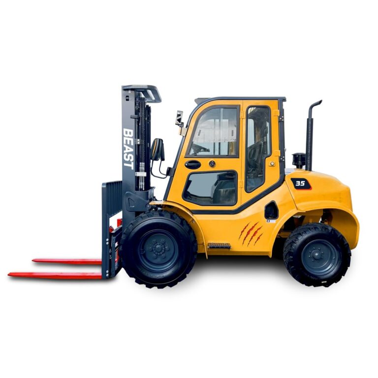 THE BEAST CPCD35 NEW ROUGH TERRAIN (4WD) DIESEL FORKLIFT - 3500KGS ...