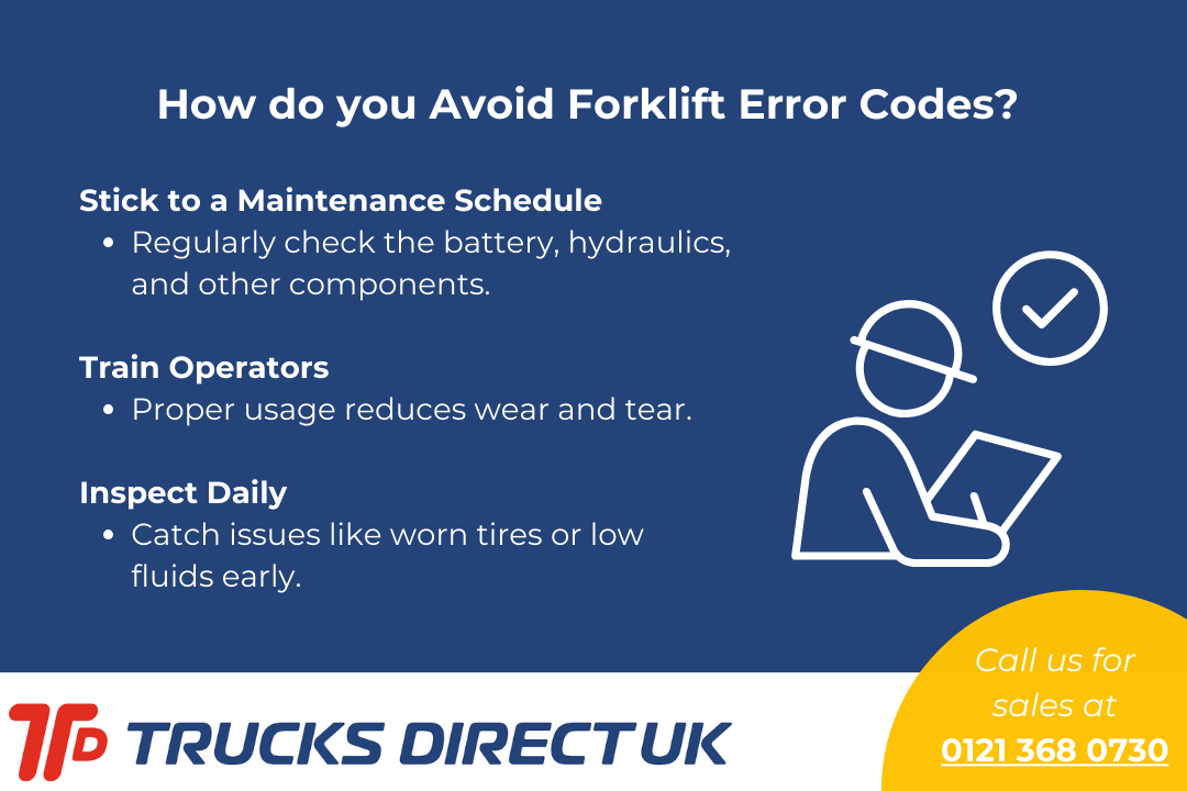 What Should You Do When You See A Forklift Error Code | Trucks Direct