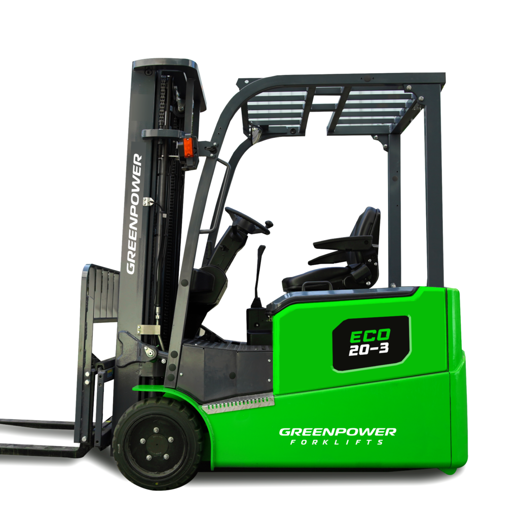New Greenpower TKC20 3 Wheel Electric 4.8m or 5.5m Lift – 2000kgs (#TKC20)