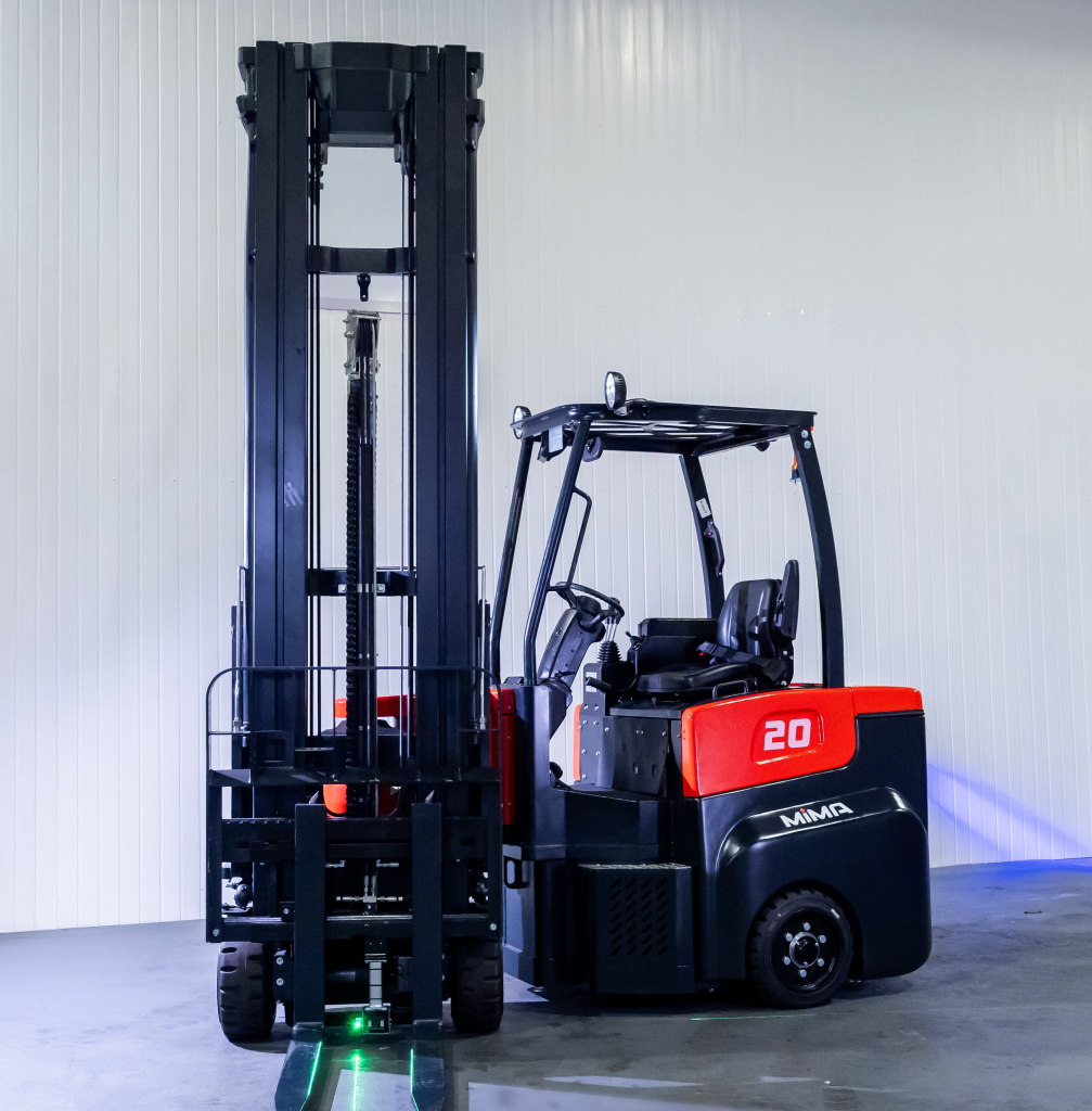 MiMA MJ20 New Lithium Articulated Forklift - 4.6m to 12.5m Lift 2000kgs ...
