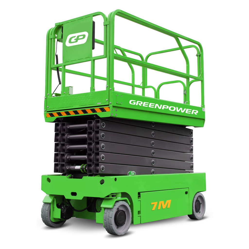Scissor Lift Self Propelled Aerial working Platform | Greenpower 7M ...